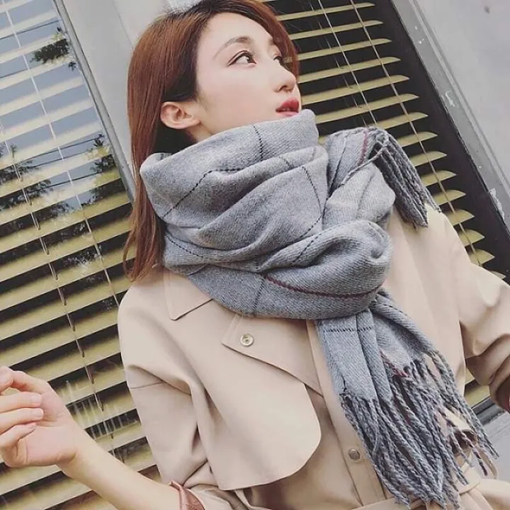 Thick Checkered Scarf | Lazada PH