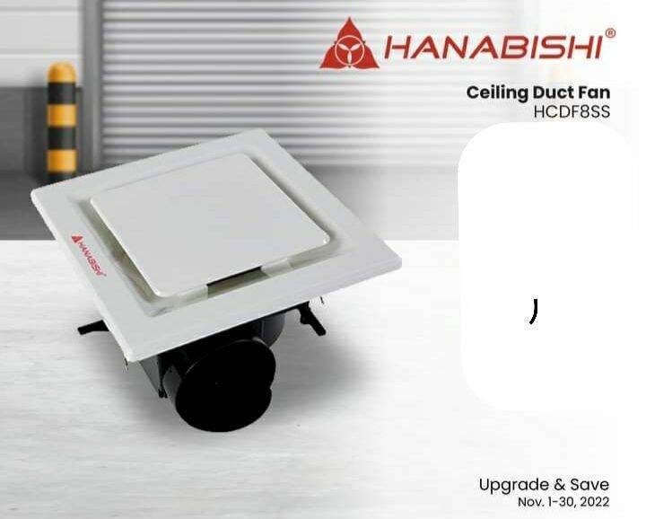 Ceiling duct fan Hanabishi ( ORIGINAL ) | Lazada PH