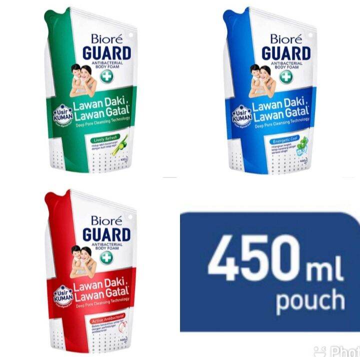 BIORE GUARD BODY FOAM LAWAN DAKI /SABUN CAIR REFILL BIORE 450ML/400ml ...