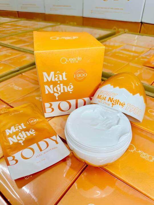 [Mẫu mới]Kem Body Mật Nghệ Body Lotion QUEENIE SKIN tặng kèm peel body ...