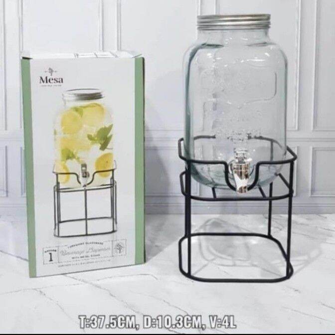 Dispenser Kaca 4Literl/ Wadah Minuman | Lazada Indonesia