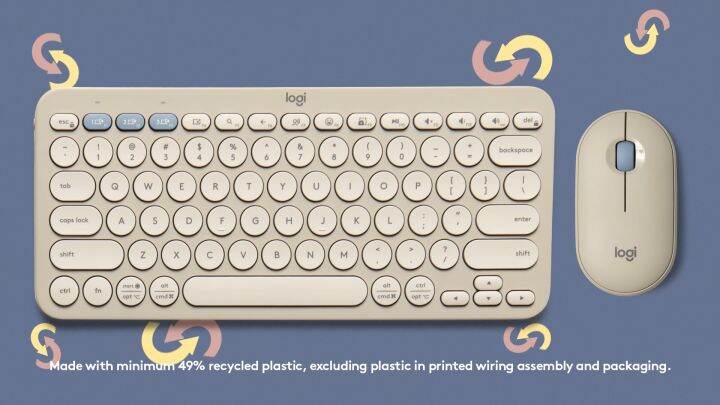 Logitech Pebble 2 Combo (M350S + K380S), Wireless Keyboard and Mouse ...