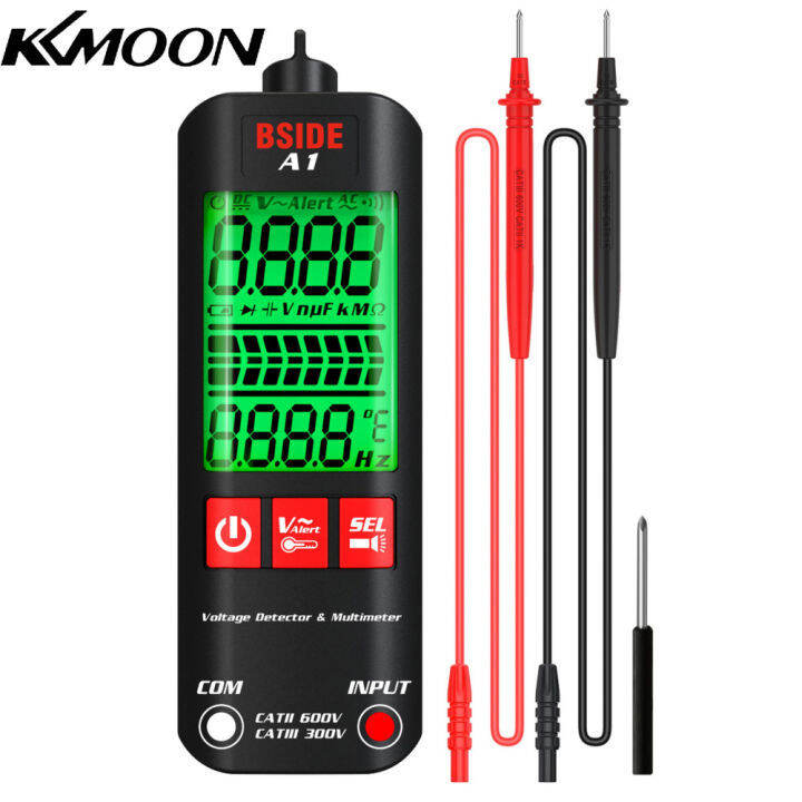 KKmoon BSIDE A1 Mini Multimeter LCD Digital Tester Voltage Detector ...