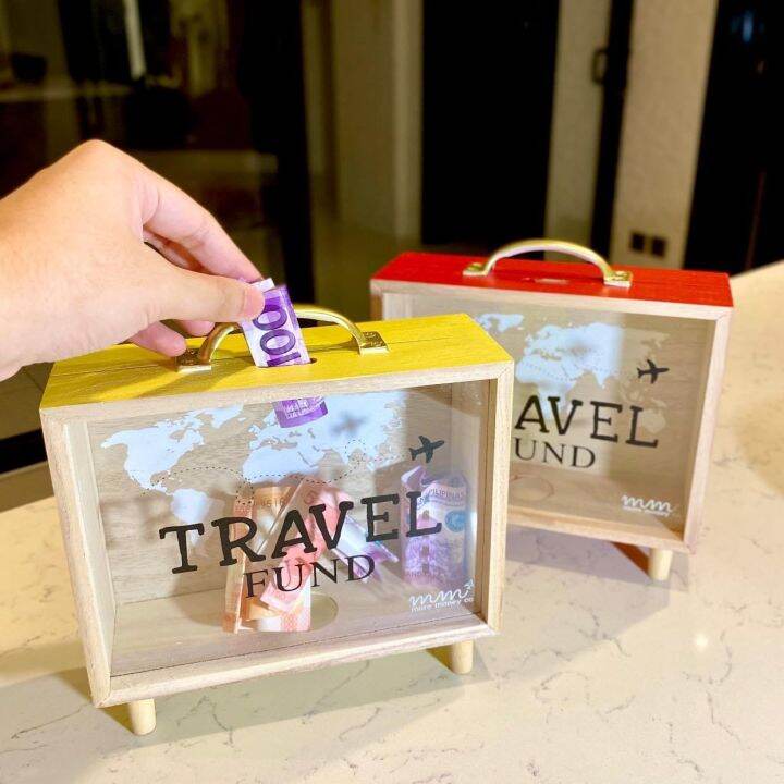 WOODEN TRAVEL FUND BOX | Lazada PH