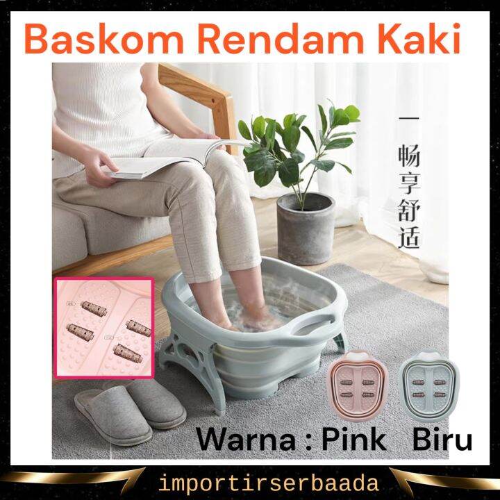 IMP- C151 Baskom Lipat Rendam Pijat Kaki Refleksi Foldable Footbath ...