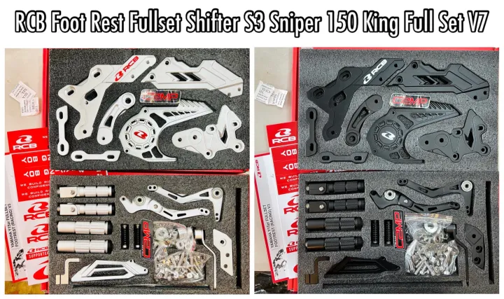 RCB Foot Rest Fullset Shifter S3 Sniper 150 King Full Set V7 | Lazada PH