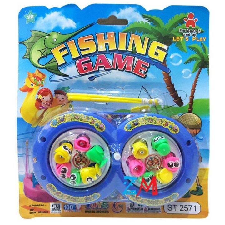 Mainan anak pancingan 2 kolam/Fishing game | Lazada Indonesia