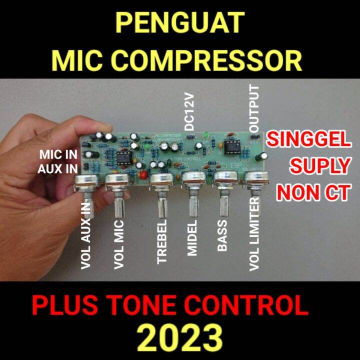 PENGUAT MIC COMPRESSOR PLUS TONE CONTROL IC | Lazada Indonesia