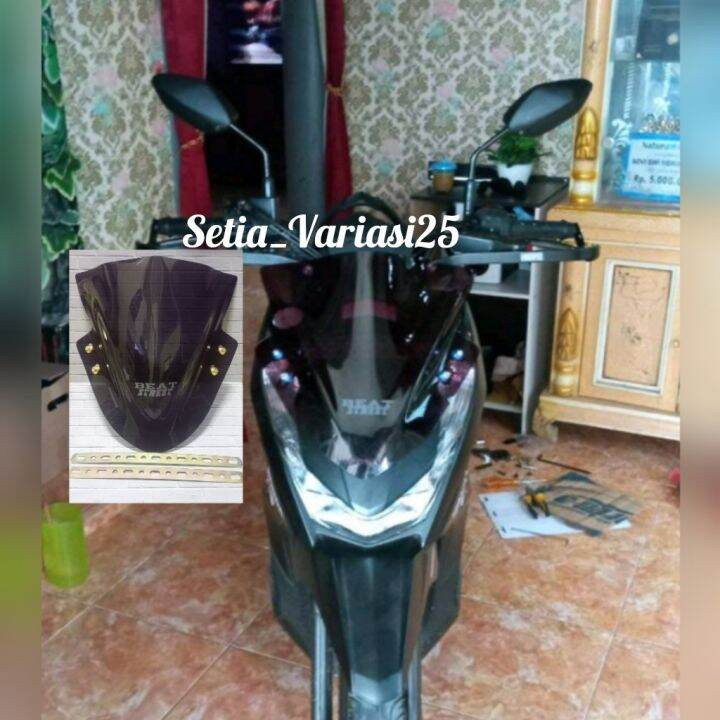 VISOR BEAT STREET BONUS 2 plat bolong 4 BAUT | Lazada Indonesia