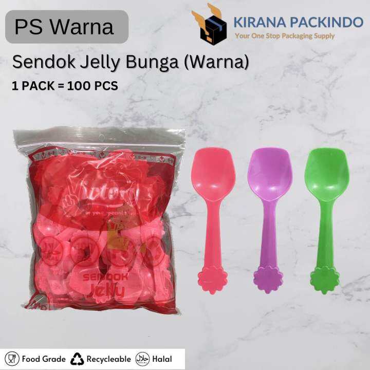 Victory Sendok Jelly Warna / Bening - isi 100pcs | Lazada Indonesia