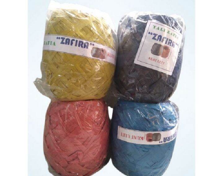 TALI RAFIA WARNA 500GRAM | Lazada Indonesia