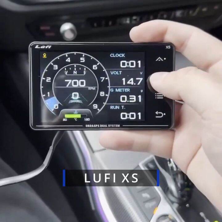เกจ์วัด LUFI XS มัลติฟังก์ชั่น 3 in 1 Gauge OBD GPS และ Gyroscope ...