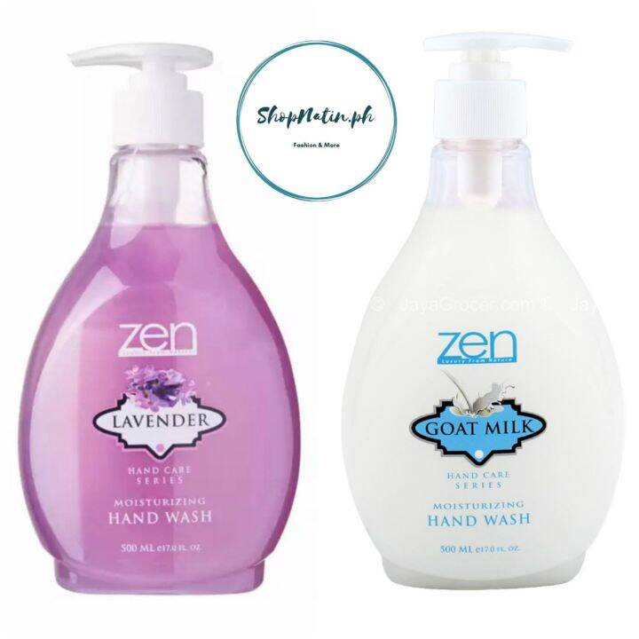 ZEN Moisturizing Hand Wash Antibacteral Goats Milk Lavender Scent 500ml ...