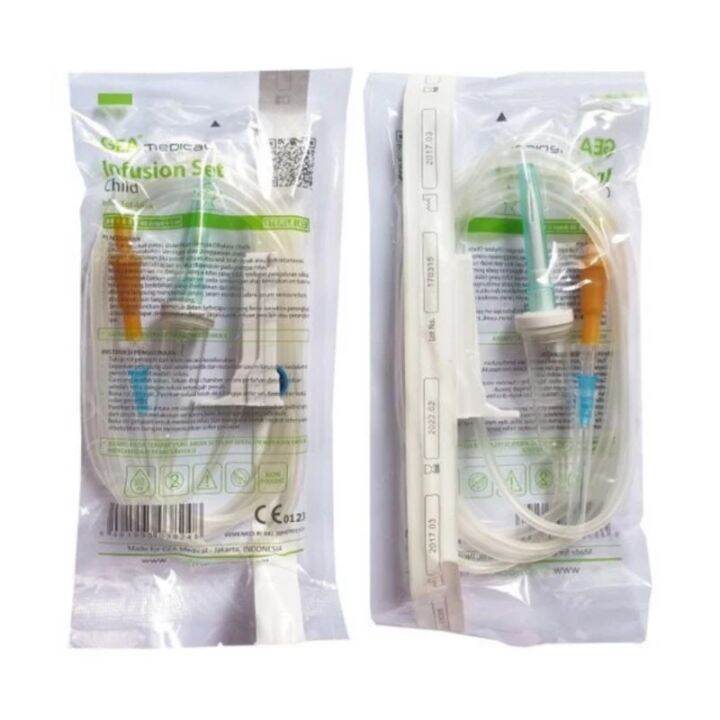 Infusion Set Anak Child GEA / Infusion Set Dewasa Adult GEA | Lazada ...