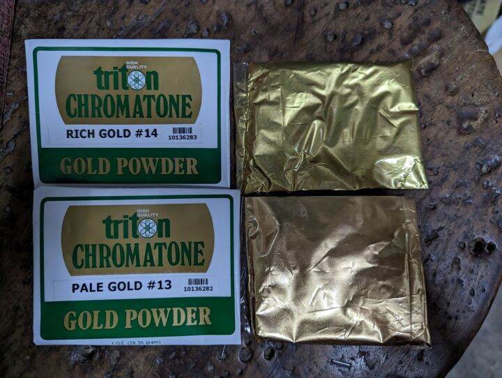 paint Gold Powder Triton Pale Gold and Rich Gold | Lazada PH