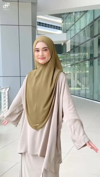 jilbab terbaru hijab instan yuki naomi / jiblab dua layer | Lazada ...