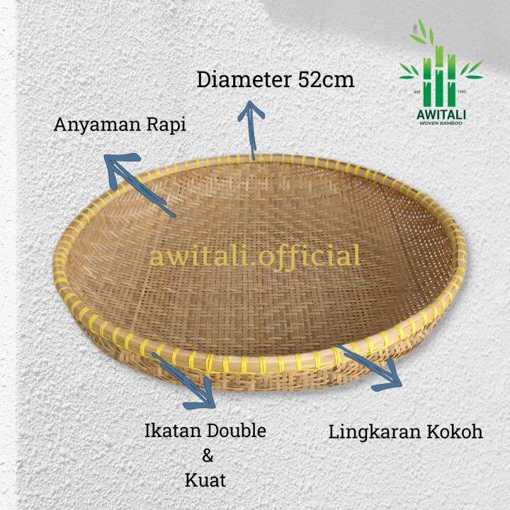 Ayakan Bambu Ukuran Besar 52cm / Irik Kalo Anyaman Bambu Nyiru ... Ayakan Bambu Ukuran Besar 52cm / Irik Kalo Anyaman Bambu Nyiru ...