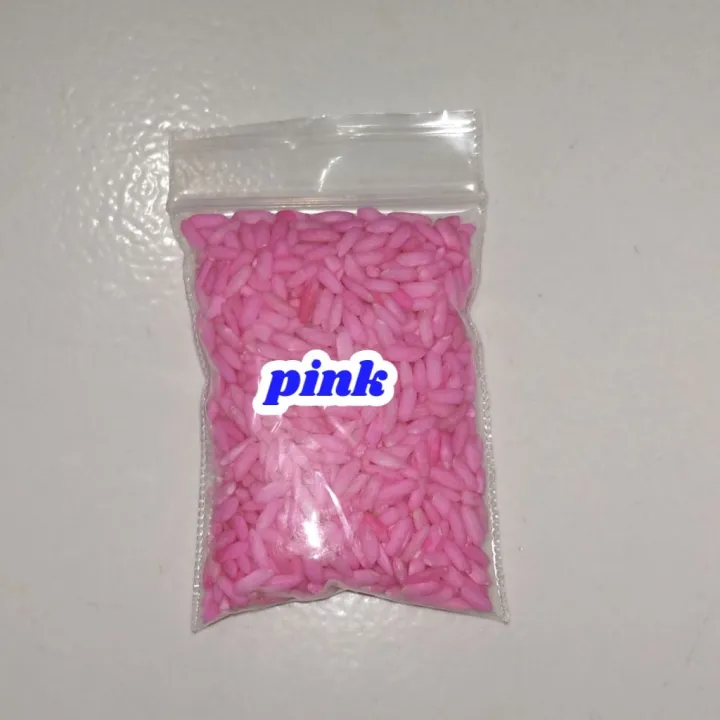 bahan kolase beras warna pink berat 20 gram | Lazada Indonesia