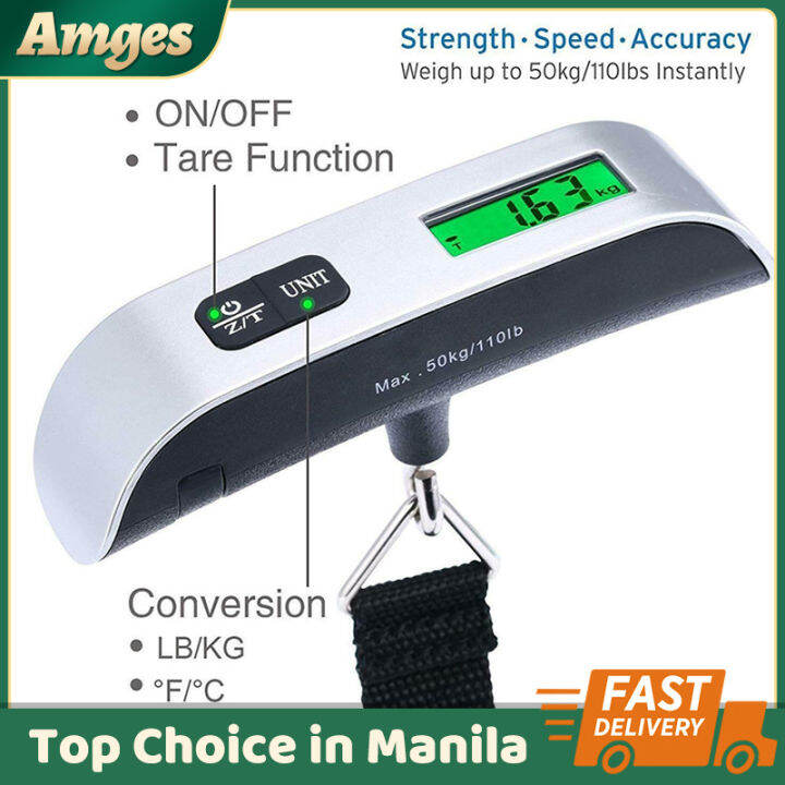 Luggage Scale Electronic Digital Portable Suitcase Travel Scale Weighs ...