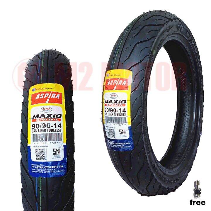 MAXIO ASPIRA 90/90-14 SPR38 TUBELESS ASTRA OTOPARTS | Lazada Indonesia
