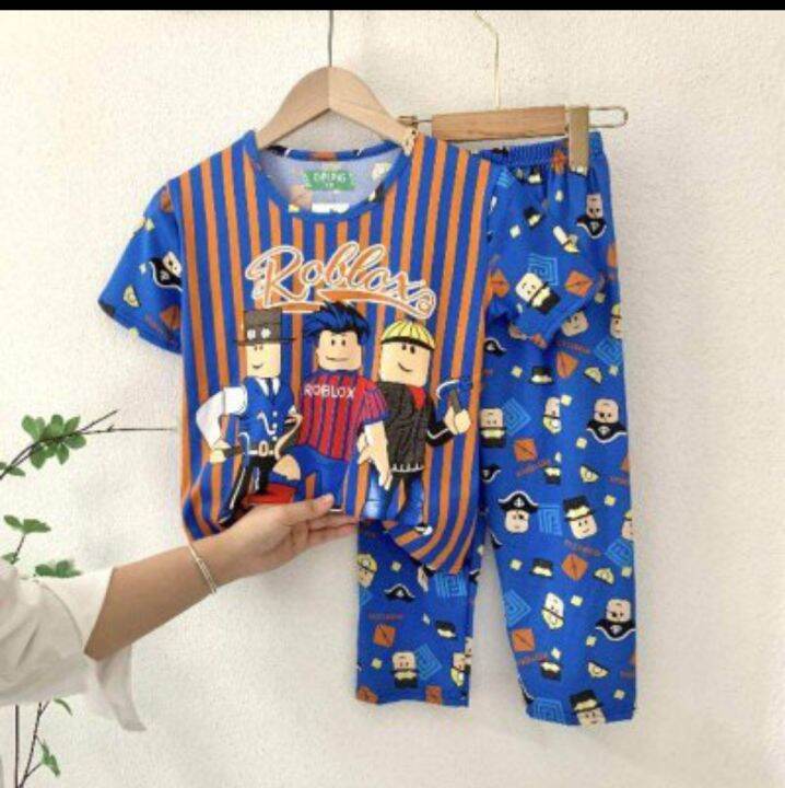 terno pajama set kids character ROBLOX for boy | Lazada PH