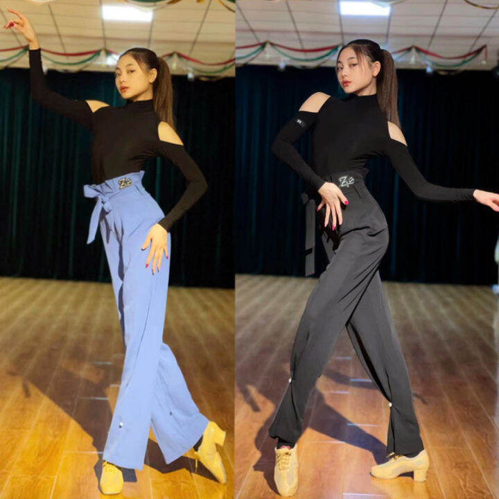ZS Latin Modern Dance National Standard Dance Modern Bud High Waist ...
