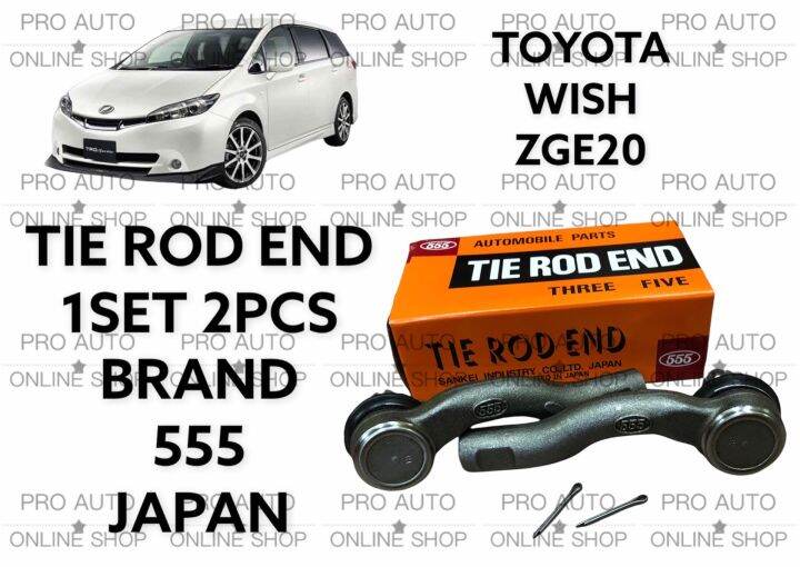 TOYOTA WISH ZGE20 TIE ROD END 1SET 2PCS BRAND 555 JAPAN SE-3931 L/R ...