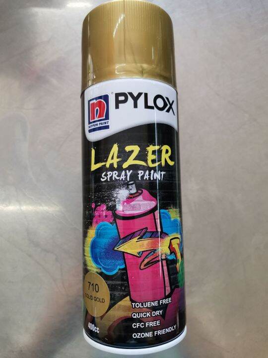 Nippon Pylox Spray Paint Solid Gold | Lazada PH