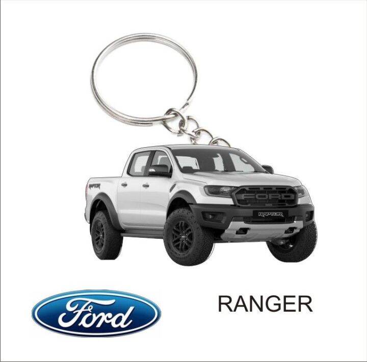 Ford ranger white 2d keychain | Lazada