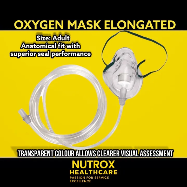 Oxygen Mask Adult Elongated (Ready Stocks) | Lazada