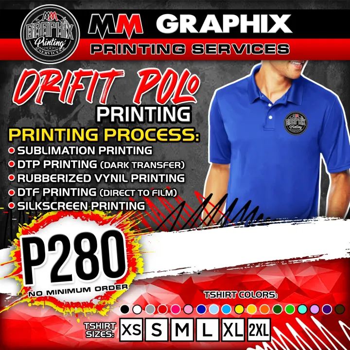 POLO SHIRT DRY FIT PRINTING | MM Graphix | Lazada PH