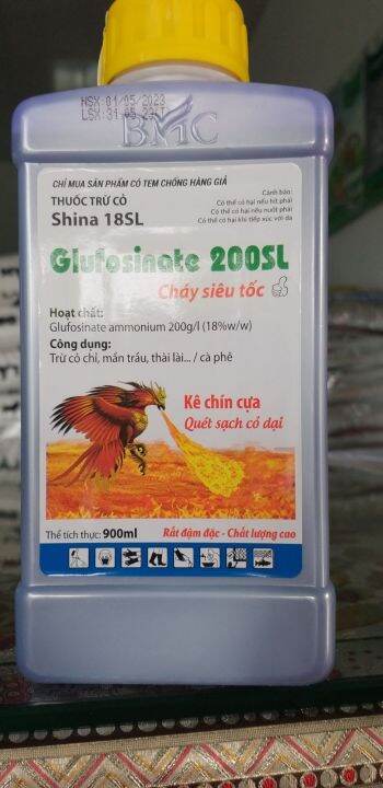 thuốc trừ cỏ GLUFOSINATE 200SL NƯỚC TÍM chai 900ml cực mạnh | Lazada.vn