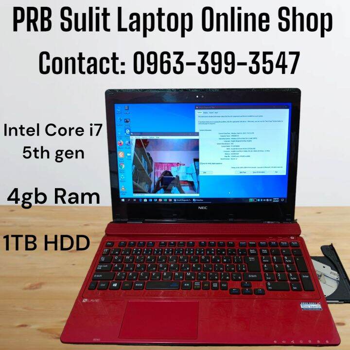 Original High Quality Affordable Laptop NEC NS350/B Intel Core i7 5th ...