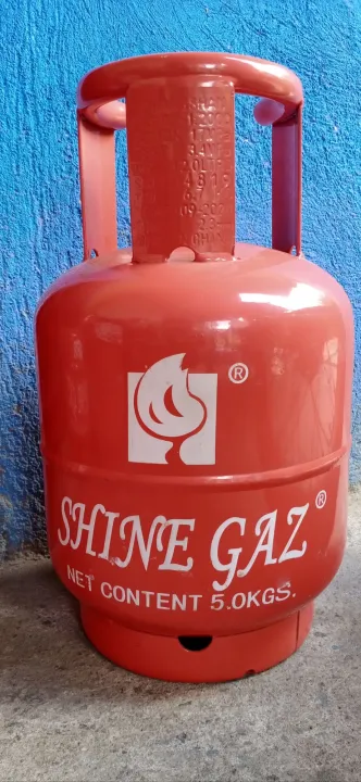 SHINEGAZ 5KG EMPTY TANK WITH FREE REGULATOR AND LPG HOSE | Lazada PH