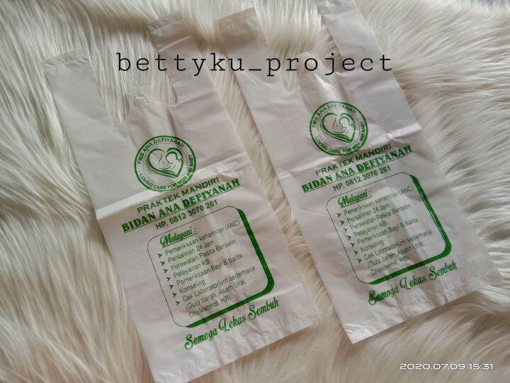 PLASTIK OBAT CUSTOM NAMA (1000 PCS) PLASTIK SABLON NAMA | Lazada Indonesia