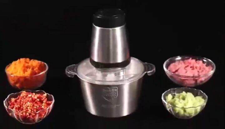 Nipiin 2/3L Meat Grinder Stainless Steel Vegetable Fruit Electric Food Grinder Blender Food ...