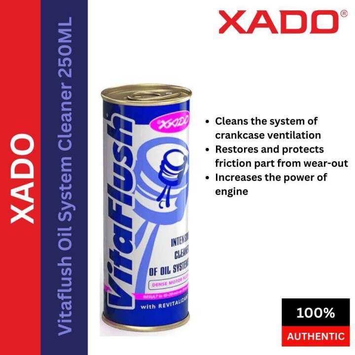 (READY STOCK)Xado Vitaflush Oil System Cleaner 250ml Engine Flushing ...