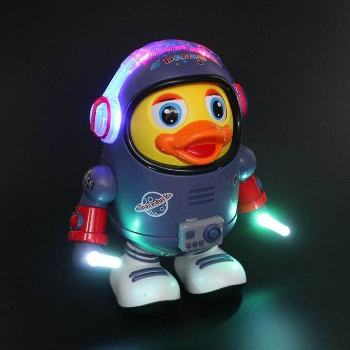 【New Arrivial】Electric Robot Toys Duck Toys Dancing Walking Space Duck ...