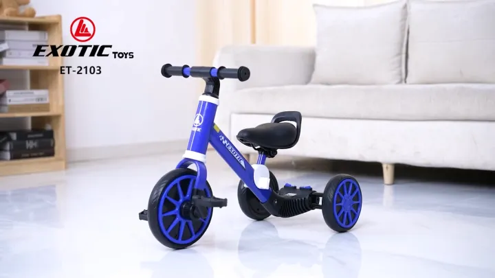 Sepeda Anak Roda Tiga 3 Balance Bike Push Bike Ride On sepeda kayuh ...