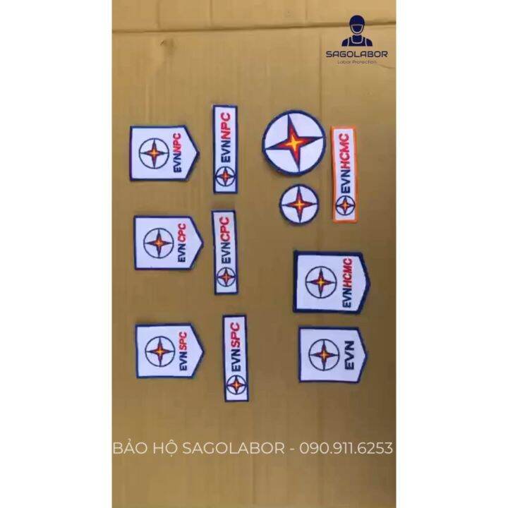 Logo thêu áo điện lực EVN SPC NPC CPC HCMC | Lazada.vn
