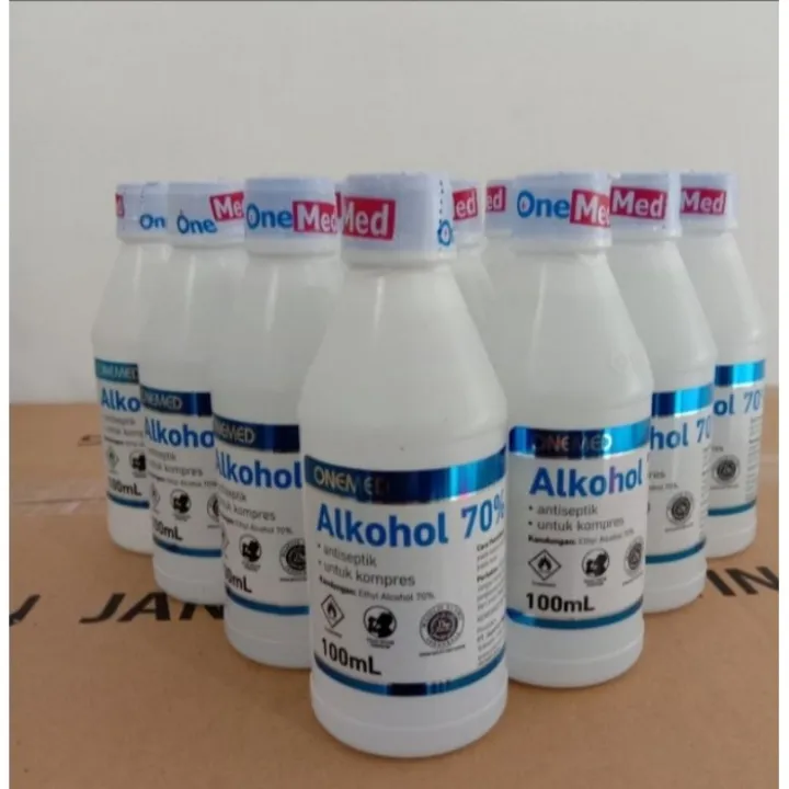 ALKOHOL 70% ONEMED 100ML HARGA 1 DUS ISI 24 PCS | Lazada Indonesia