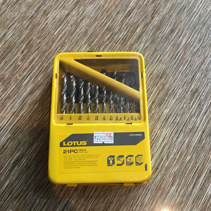 Lotus 21pcs drill bit set | Lazada PH