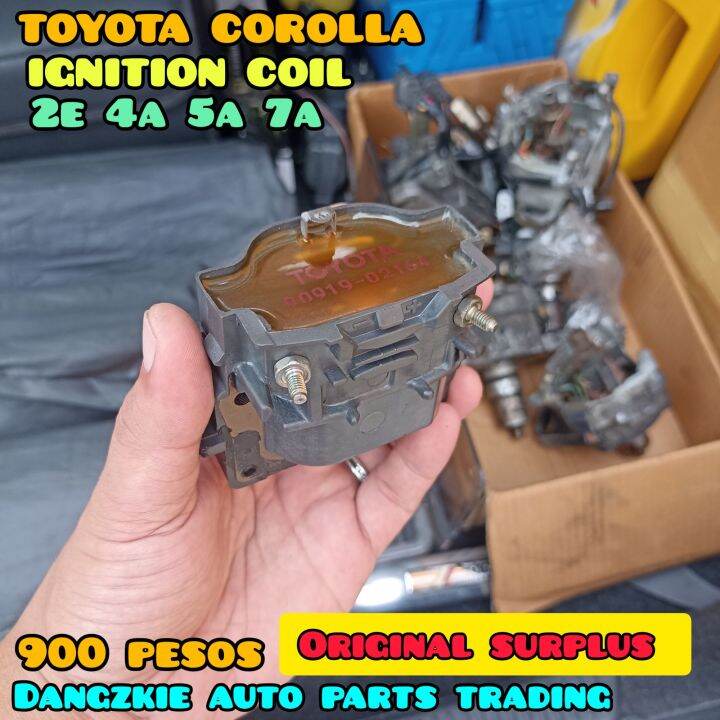 TOYOTA COROLLA SURPLUS ORIG DISTRIBUTOR IGNITION COIL FOR 2E 4A 5A 7A ENGINE | Lazada PH