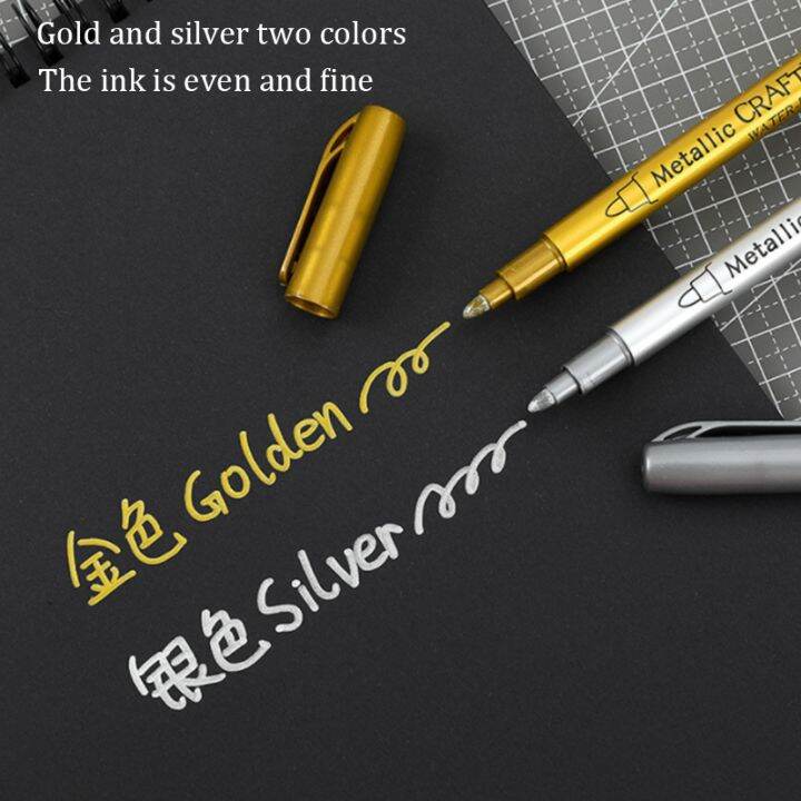 Metallic Craftwork Pen - DIY Metal Waterproof Permanent Paint Marker ...