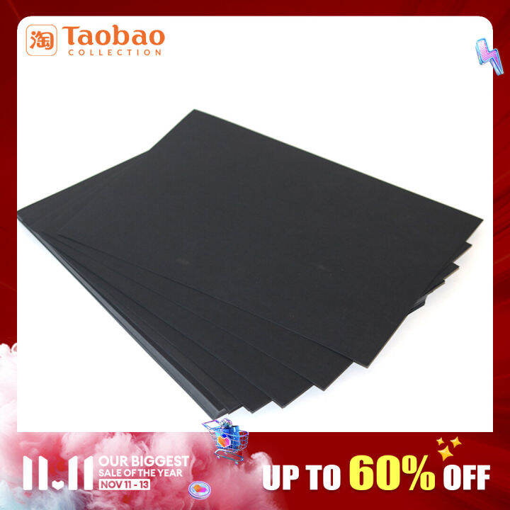 A4 Black Paperboard Eight-Open Four-Open 8K Black Cardboard 4K Thick Hard Card Paper Children's ...