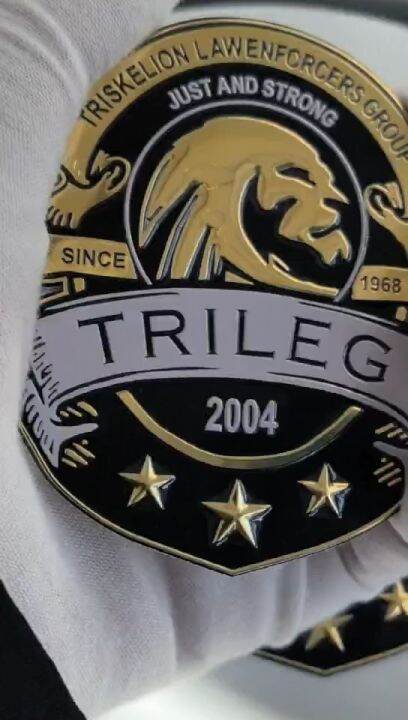 Bendable TRILEG Emblem High Quality 3.5 Inches TRISKELION LAWENFORCERS ...