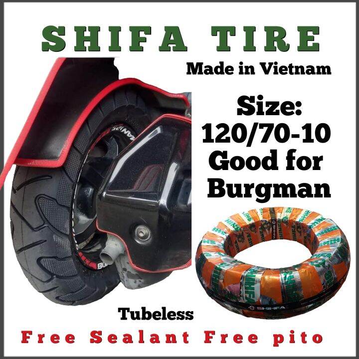 Shifa Tire size 10 & 12 Pang Burgman,Avenis at iba pa | Lazada PH