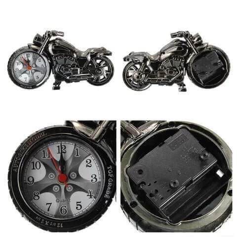Creative Motorcycle Motorbike Pattern Alarm Clock Desk Clock Creative ...