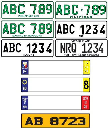 Personalized Custom Number Plates Solid Acrylic 3mm (1 piece ) License ...