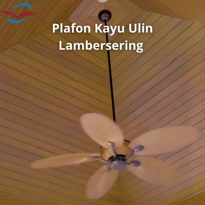 Plafon Kayu Ulin Lambersering/Dinding Kayu Minimalis | Lazada Indonesia